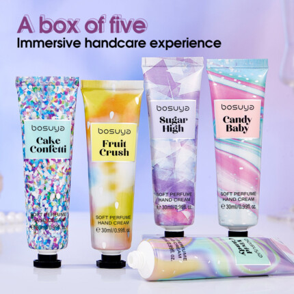 Bosuya fragrance hand cream moisturizing 5-piece set